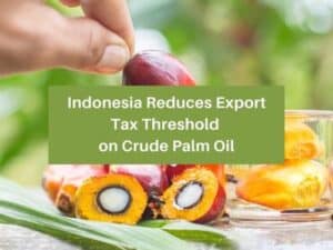 Export Tax Threshold on Crude Palm Oil Reduced